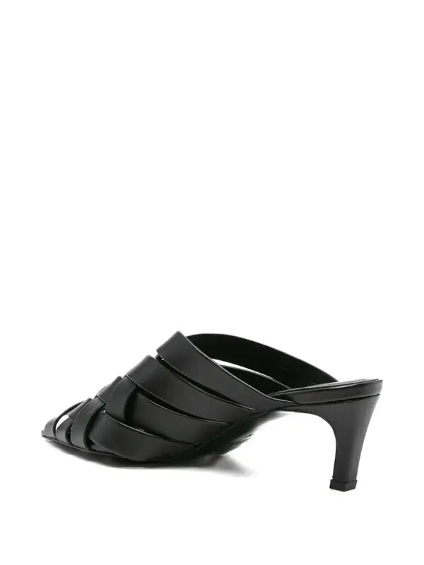 ANINE BING 55mm Eve Woven Leather Mules