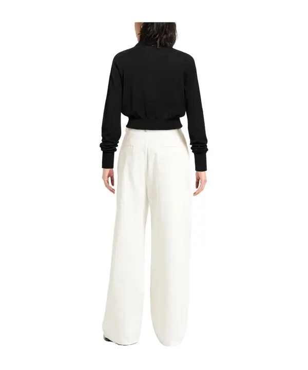 Sportmax Collared Cropped Knit Cardigan
