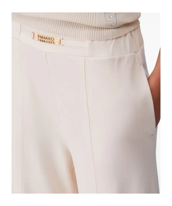 Liu Jo Wide-leg Trousers With Chain Detail