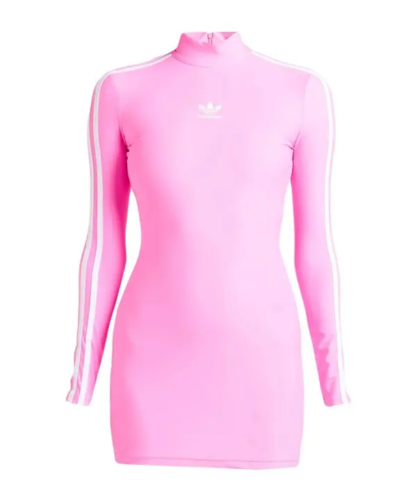 Balenciaga High-neck Long-sleeve Bodycon Mini Dress