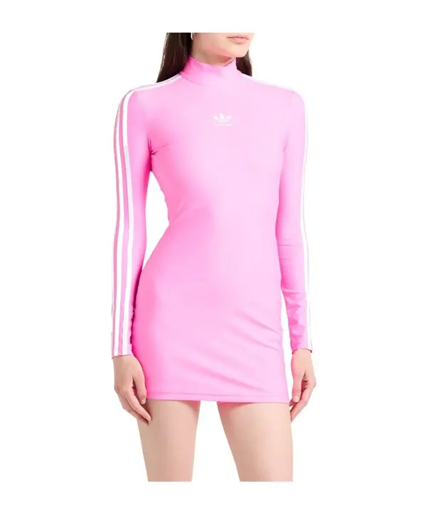 Balenciaga High-neck Long-sleeve Bodycon Mini Dress