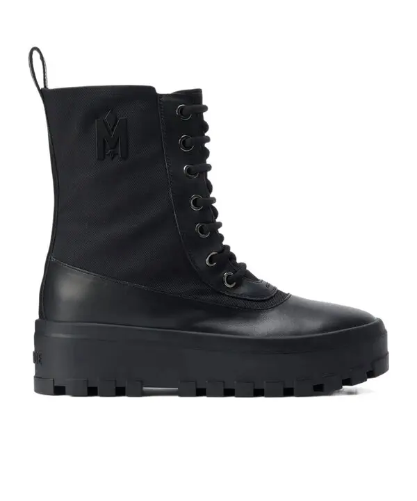 Mackage Logo Embellished Combat Boots