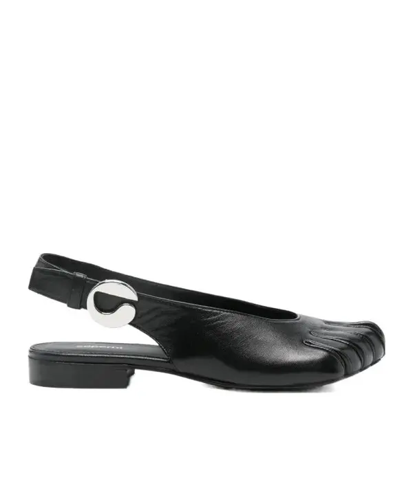 Coperni Ankle-wrapped Cap-toe High Heels