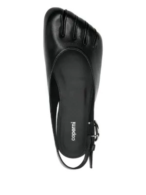 Coperni Ankle-wrapped Cap-toe High Heels