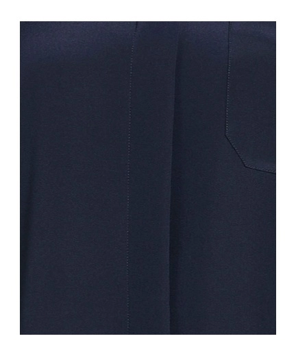 Max Mara Solid Color Stand Collar Shirt