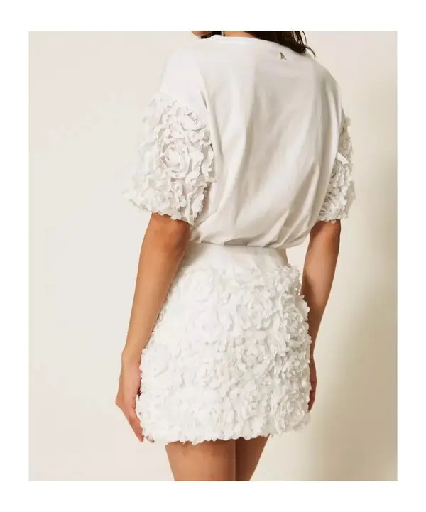 TWINSET Floral-sleeves T-shirt