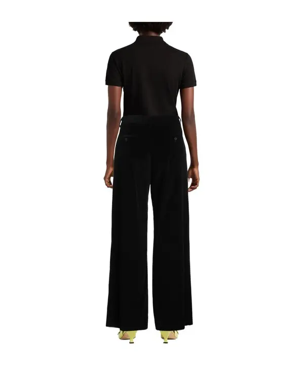 Max Mara Solid Color Wide-leg Trousers