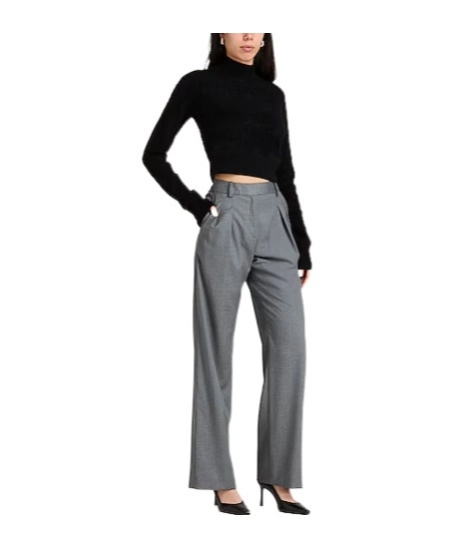 Sportmax Solid Color Cashmere Knit Top