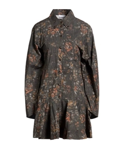 GANNI Multicolored Shirt Dress