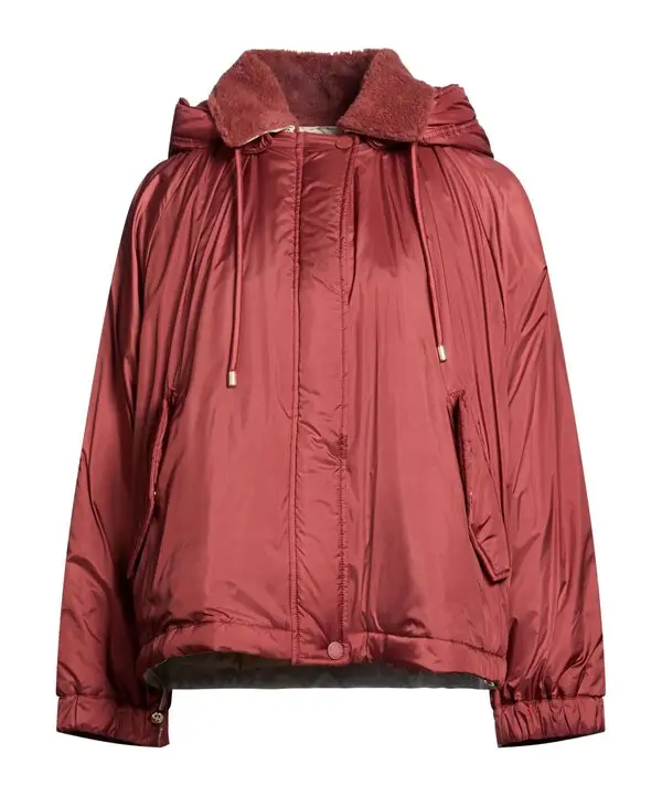 Max Mara Solid-color Hooded Down Jacket