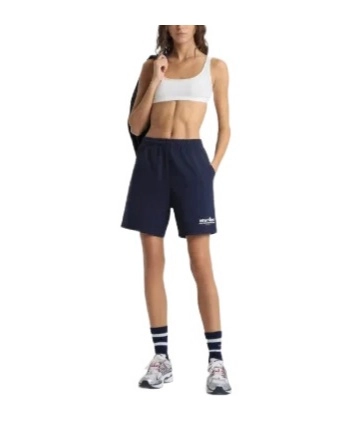 SPORTY  RICH Elasticated Print-detail Track Shorts
