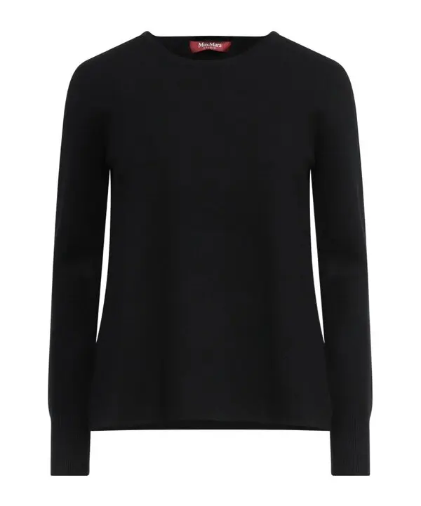 Max Mara Crew-neck Knit Top - Black