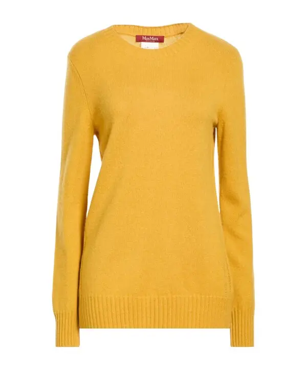 Max Mara Crew-neck Knit Top - Yellow
