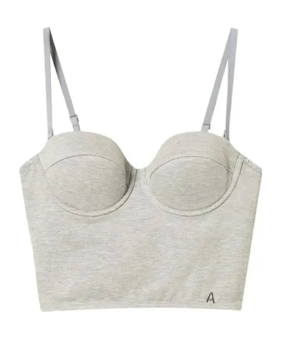TWINSET Sleeveless Bustier Tank Top - White