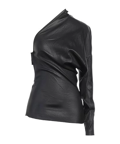 Rick Owens One-shoulder Leather Top