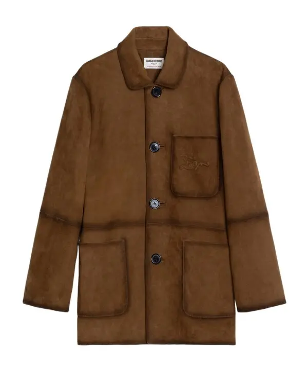 Zadig&Voltaire Venezia Suede Jacket - Brown