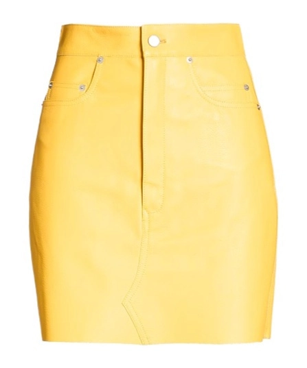 Rick Owens Simple Pencil Skirt - Yellow