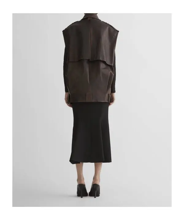 MUGLER Leather Military Gilet