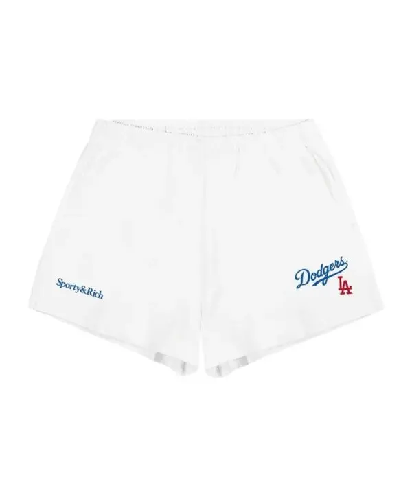 SPORTY  RICH Sporty & Rich Embroidered Logo Shorts