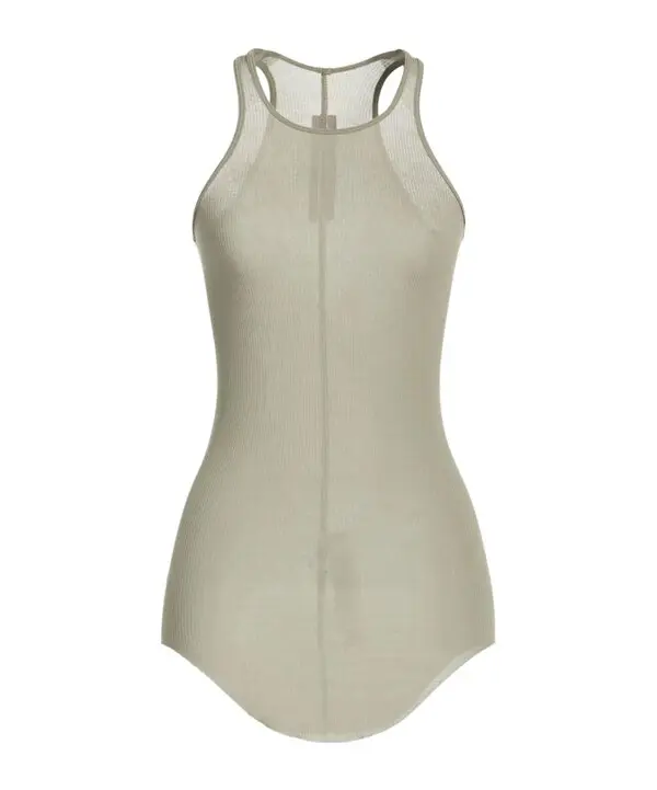 Rick Owens Solid-color Ribbed Sleeveless Vest