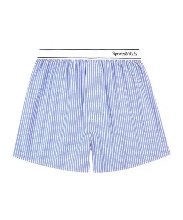 SPORTY  RICH Sporty & Rich Striped Boxer Shorts