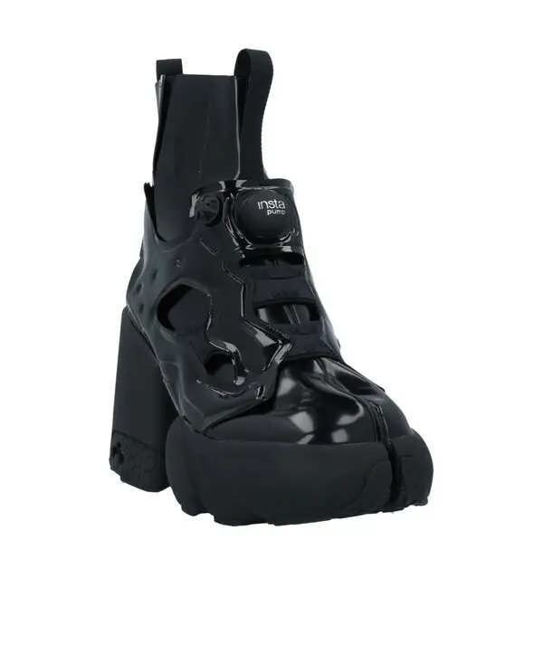 REEBOK X MAISON MARGIELA Square Toe Block Heel Ankle Boots