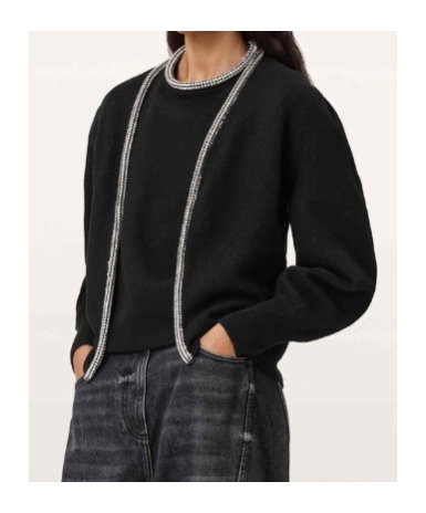 ALLSAINTS Odell Embellished Cardigan