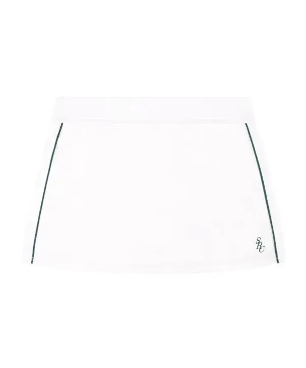 SPORTY  RICH Side-stripe Mini Skirt