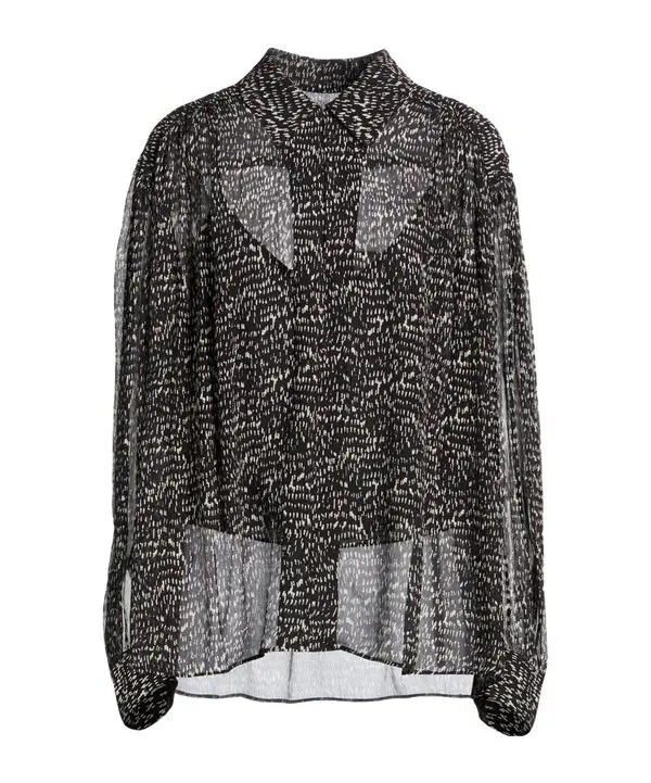 Rag & Bone Two-tone Printed Georgette Blouse