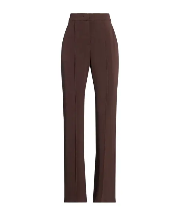 Max Mara Comfortable Solid-color Stretch Flared Pants