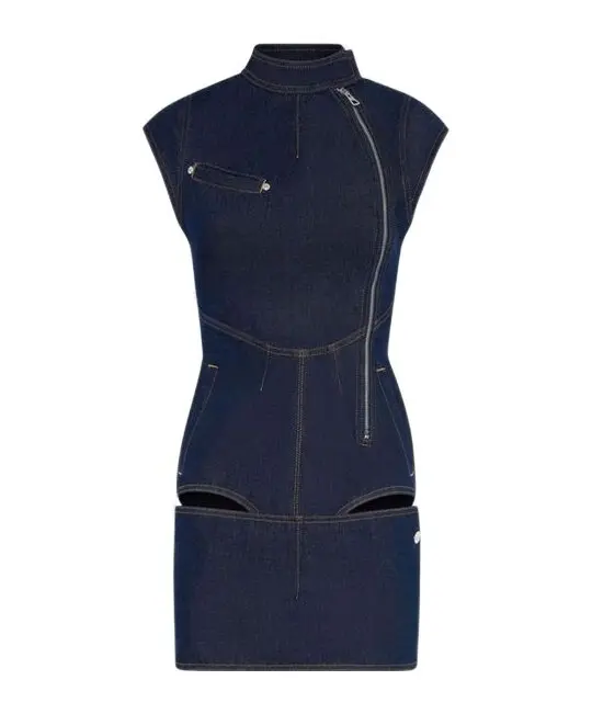 JEAN PAUL GAULTIER Zipped Denim Dress