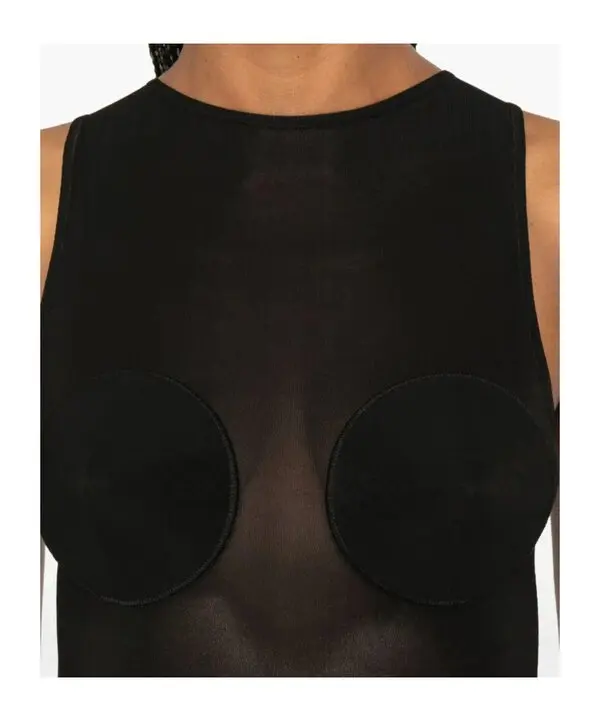 JEAN PAUL GAULTIER Sleeveless Semi-transparent Maxi Dress