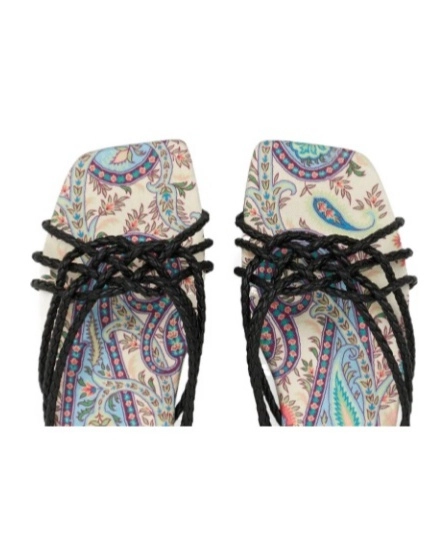 Etro Woven Leather Low Sandals