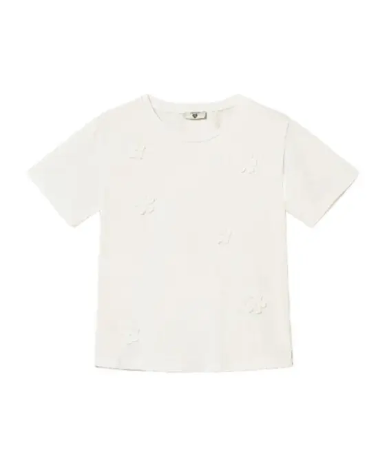 TWINSET Floral-appliqué T-shirt