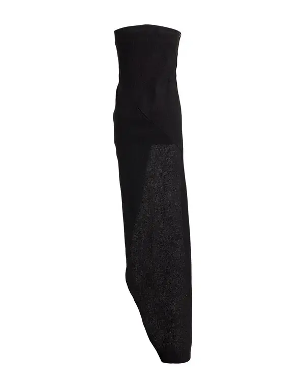 Rick Owens Solid-color Flannel Strapless Dress
