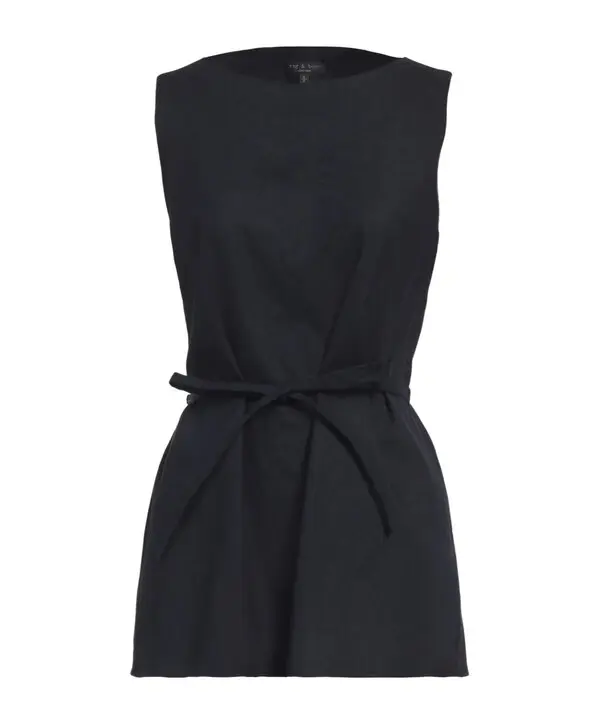 Rag & Bone Sleeveless Waist-tie Top