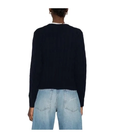 SPORTY  RICH Cable-knit Sweate