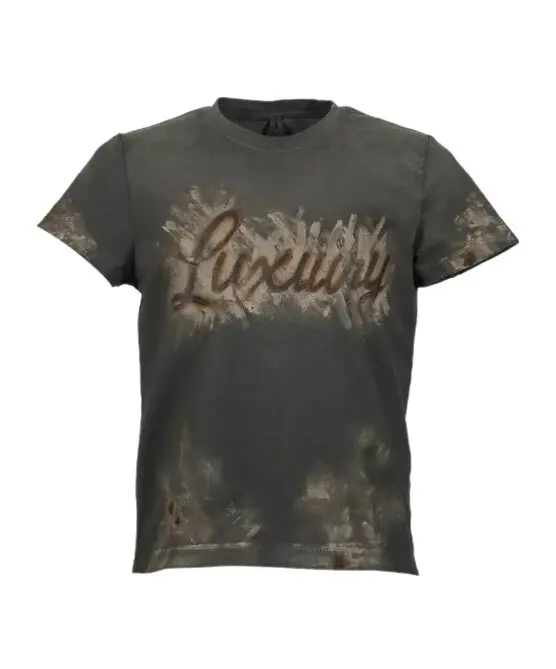 DOUBLET Luxury Mud Paint Crew Neck T-shirt