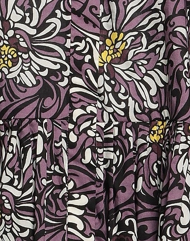 Max Mara Floral Print Shirt Dress - Black