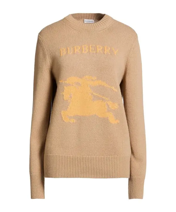 Burberry Two-tone Cashmere Knitwear With Logo