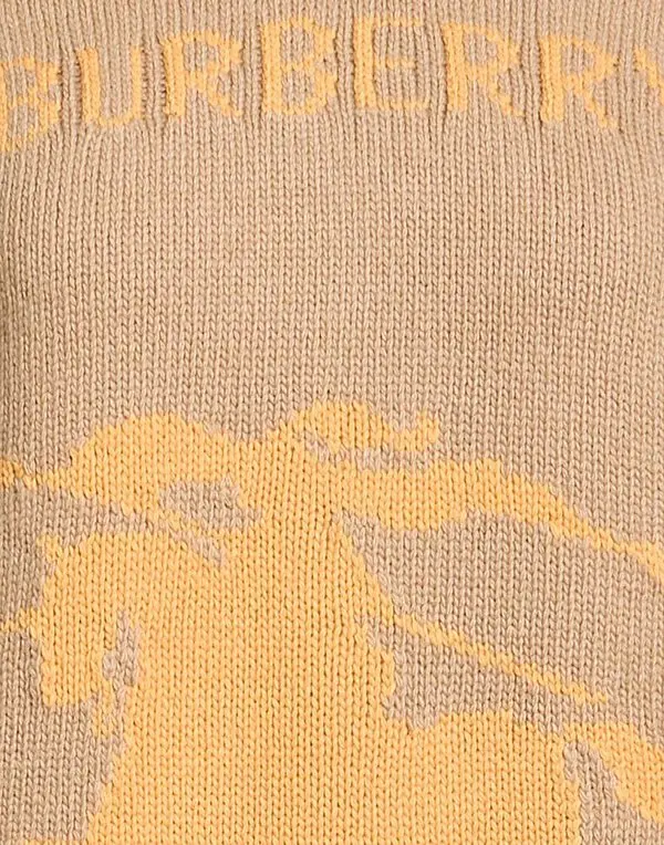 Burberry Two-tone Cashmere Knitwear With Logo