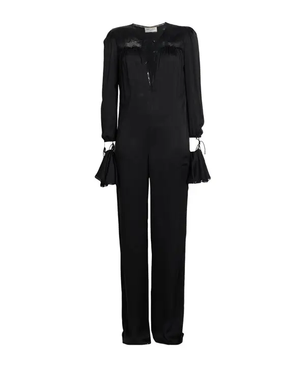 Saint Laurent Solid Color Jumpsuits