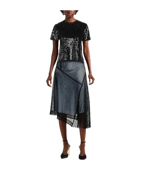 Max Mara Minimalist Solid Wool Short-sleeve Top