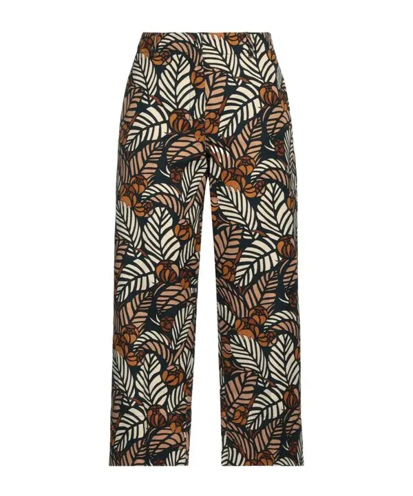 Max Mara Floral Print Canvas Pants