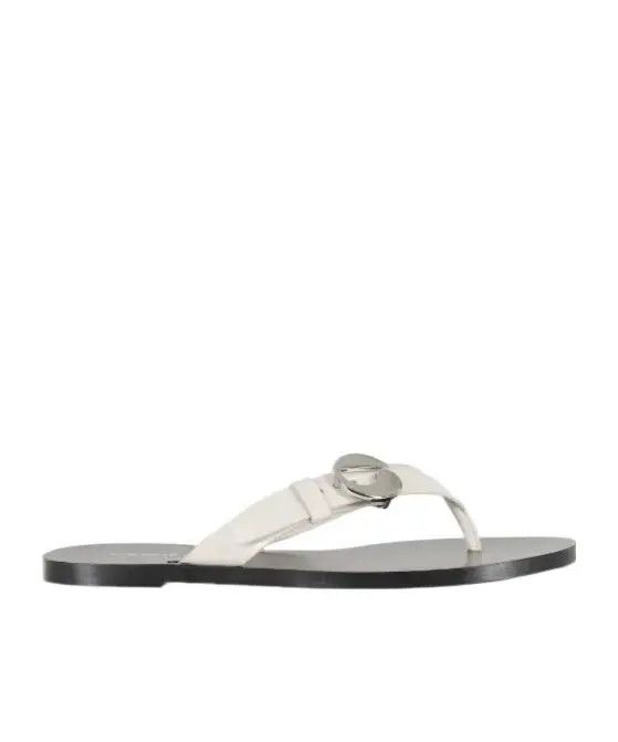 Coperni Belt Buckle Thong Flip Flops - Gray