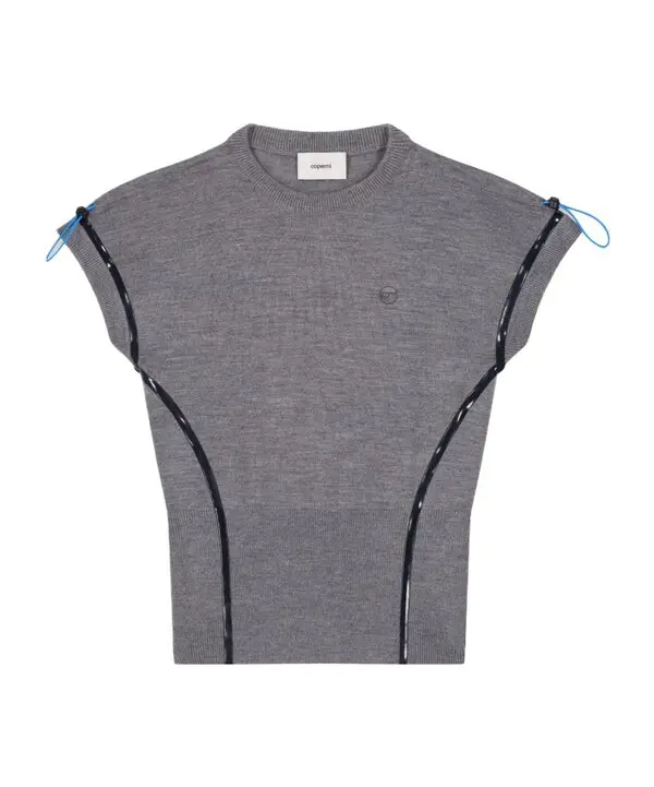 Coperni Cap Sleeve Knit Top