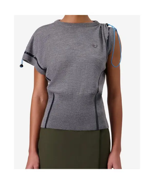 Coperni Cap Sleeve Knit Top