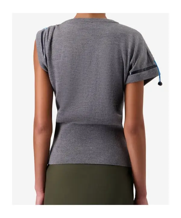 Coperni Cap Sleeve Knit Top