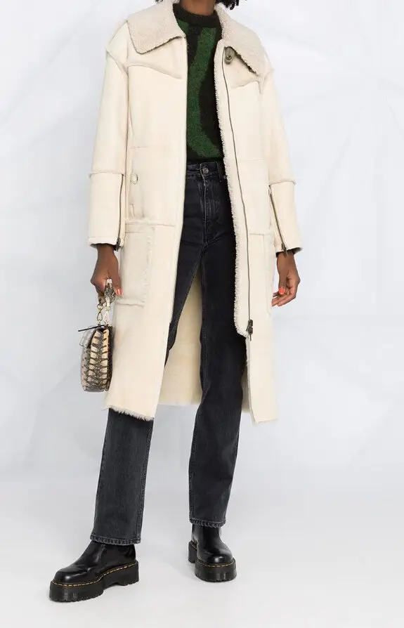 Closed Shearling Coat