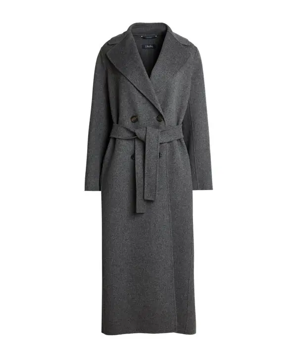 Max Mara Double Breasted Wool Coat With Belt